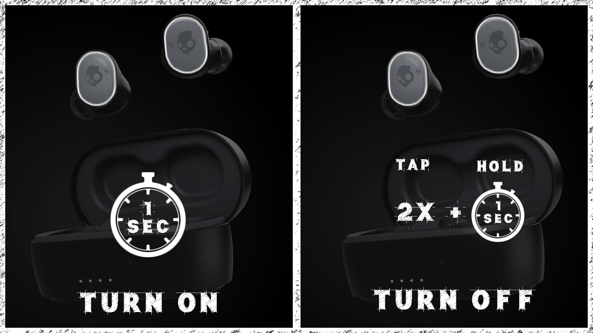 How To Turn ON/OFF Skullcandy Wireless Earbuds? (All Models) - AudioGrounds